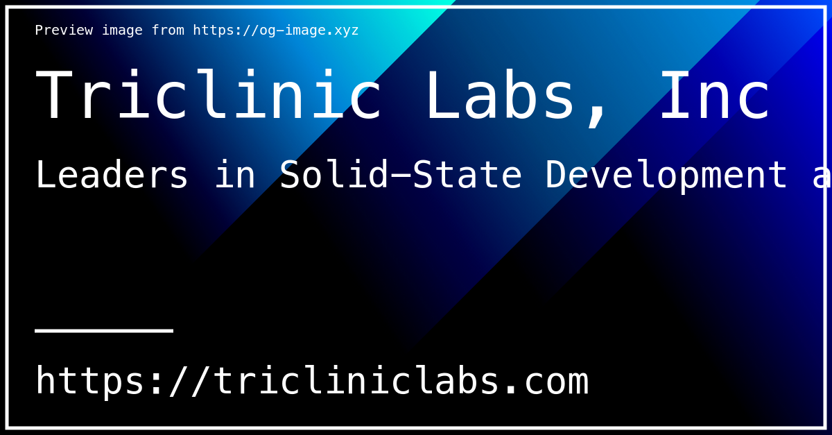 Chemical Analysis and Solid-State Development Labs